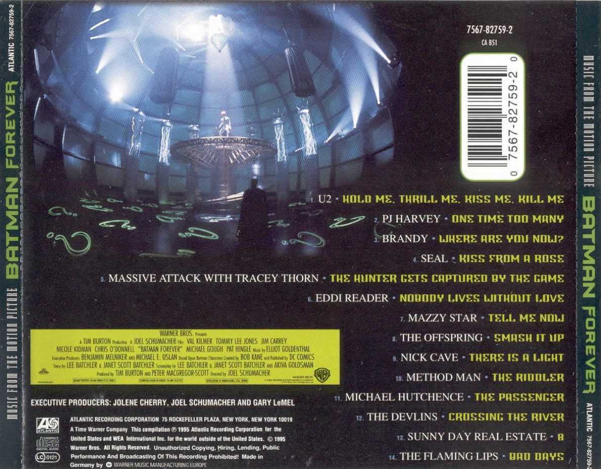 Batman Forever : Back | CD Covers | Cover Century | Over 1.000.000 ...